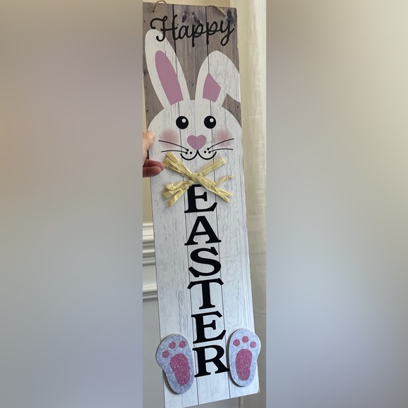 unbranded | Wall Decor | Soldhappy Easter Bunny Rabbit Sign 2 Tall X 6 ...